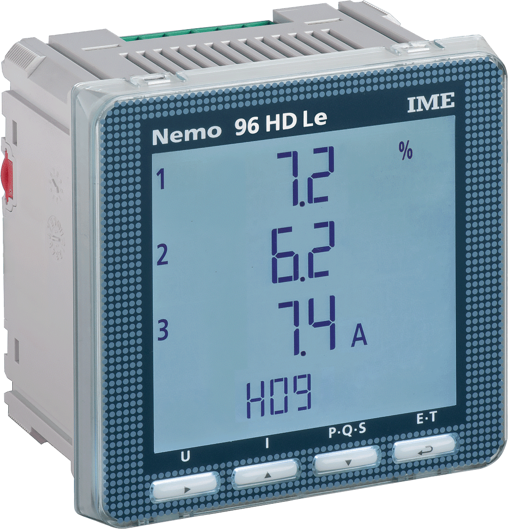 Nemo 96HDLe *Aux:80-265VAC/110-300VDC 1-5A shunt. 80-500V L-L. Pulsutg ...