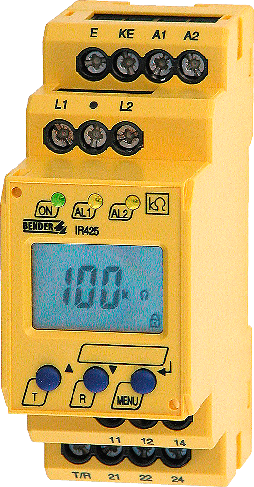 IR425-D4-2. A-Isometer. Tilkobling via fjærklemmer Elteco.no