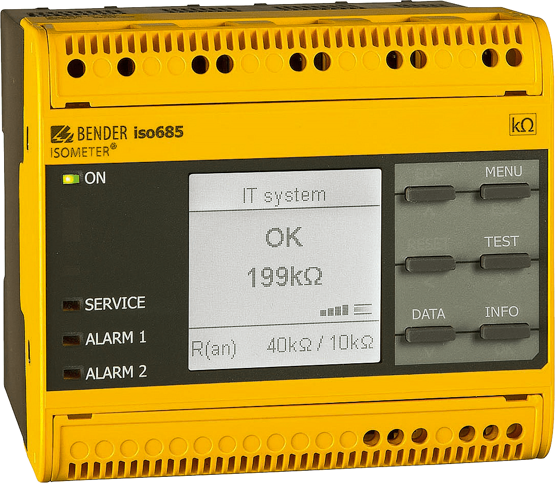 iso685-D-B. A-Isometer. Modbus TCP. web server. BCOM Elteco.no iso685-D-B. A-Isometer. Modbus TCP. web server. BCOM Elteco.no