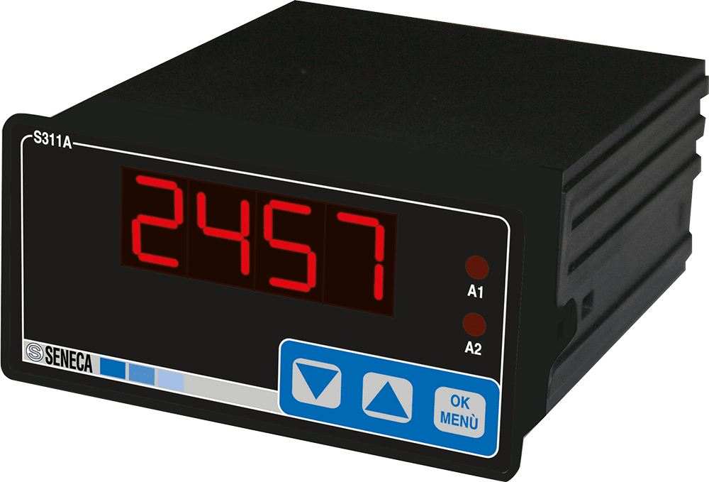Digitalt instrument-totalisator med universal analog inng. 2 stk ...