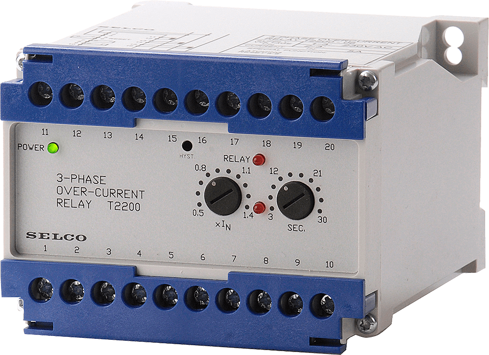 T2200.0030 Overstrømsvern 230V 5A. Manuell reset Elteco.no