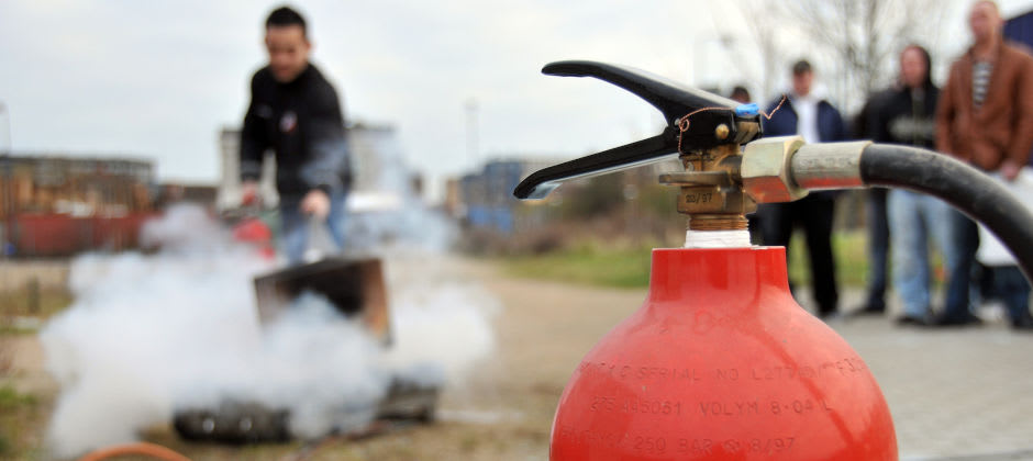 Feueralarm am Arbeitsplatz