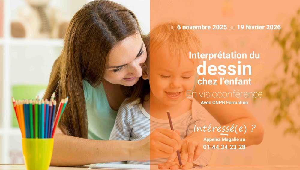 Cours d'Interprétation du Dessin chez l'Enfant - En Visio