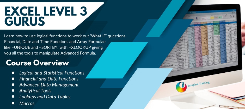 Microsoft Excel Level 3 Gurus, Imagine Training