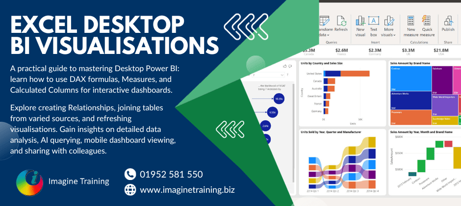 Microsoft Excel Level 6 - Power BI Desktop Visualisations, Imagine Training