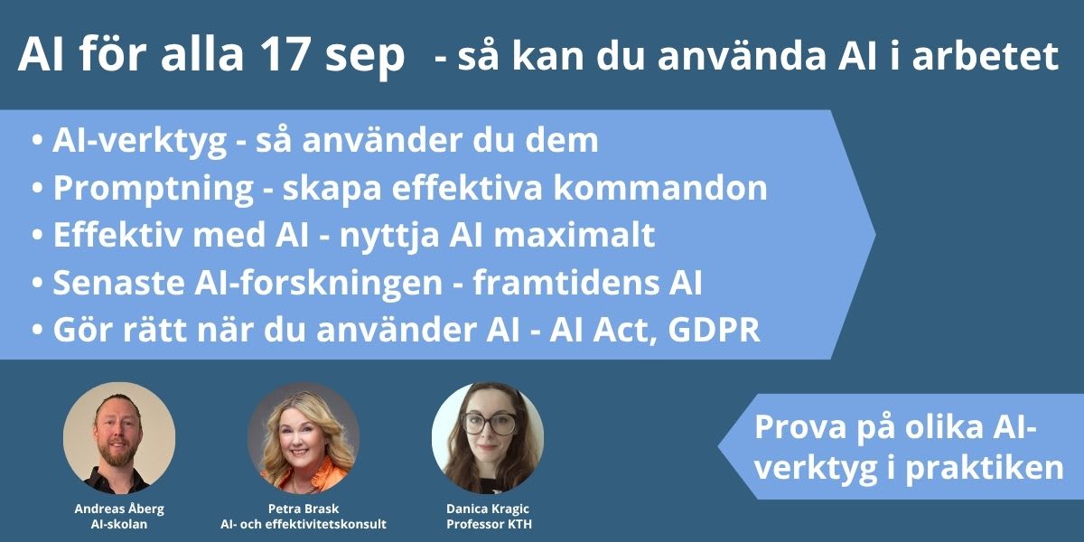 Artificial Intelligence - utbildning i AI för alla - så använder du generativ AI, Hjärtum Utbildning