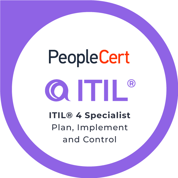 ITIL®4 Specialist: Plan, Implement and Control (examen inkl)