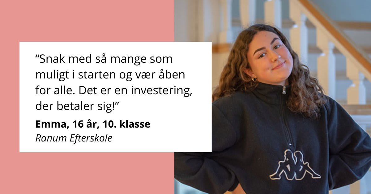 Mød Emma fra Ranum Efterskole | Læs om oplevelsen her