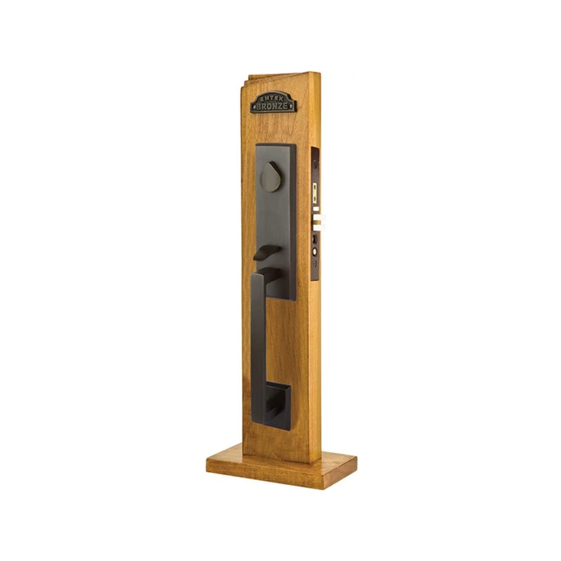 Rustic Modern Rectangular Pocket Door Mortise Lock | Emtek