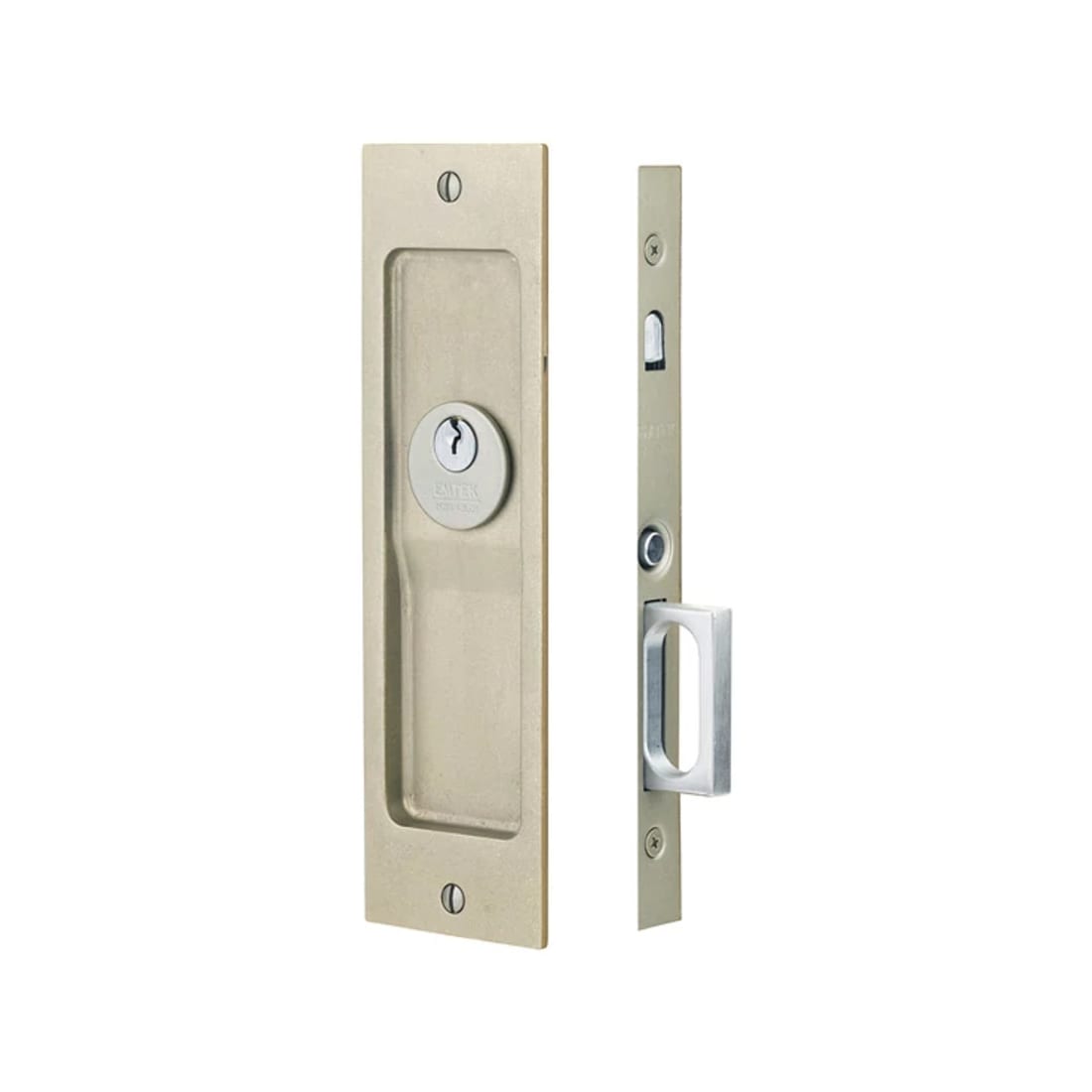 Rustic Modern Rectangular Flush Pull | Emtek