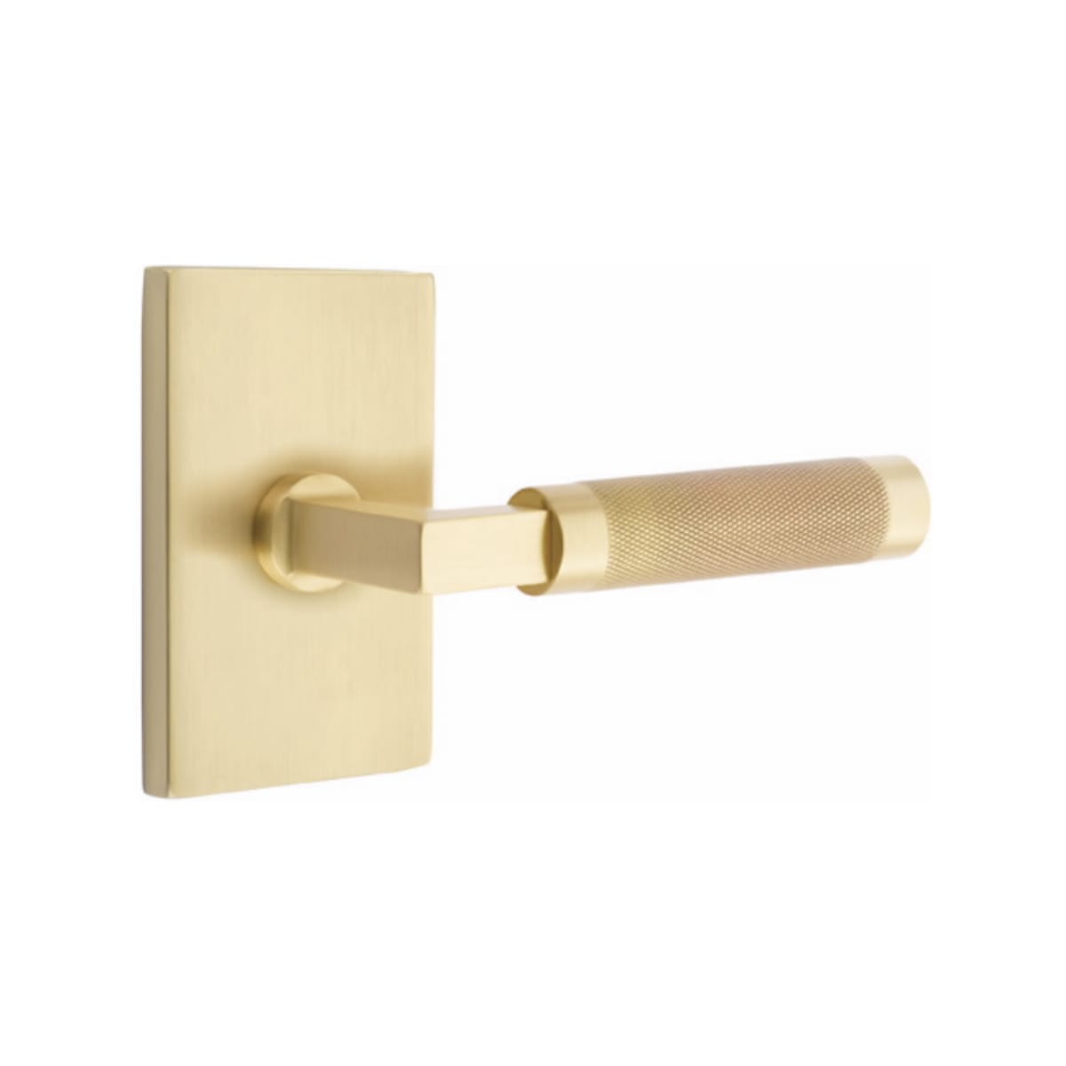Select L-Square Knurled Lever | Emtek