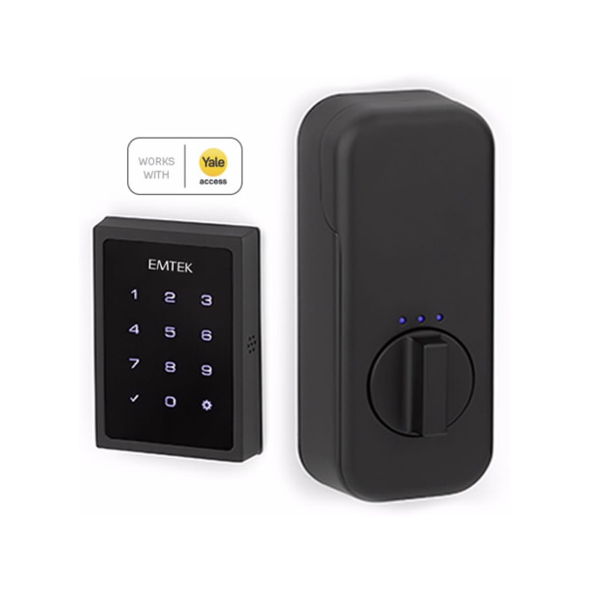 EMPowered™ Motorized Touchscreen SMART Keypad Deadbolt - Works with Yale Access App | Emtek