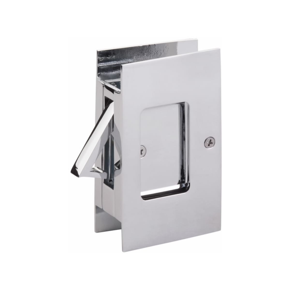 Modern Rectangular Pocket Door Lock | Emtek