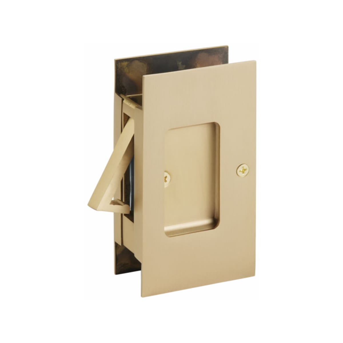 Modern Rectangular Pocket Door Lock | Emtek