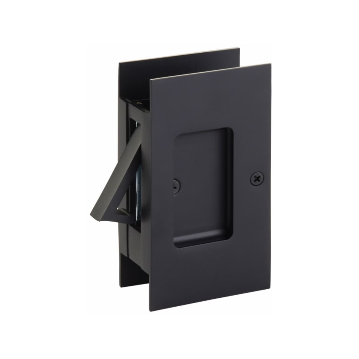 Modern Rectangular Pocket Door Lock | Emtek