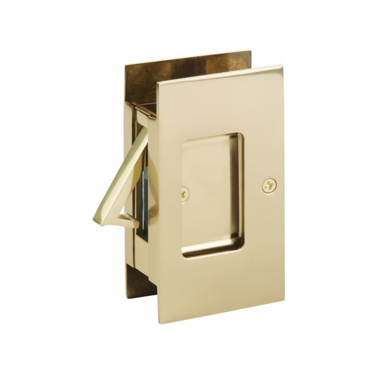Modern Rectangular Pocket Door Lock | Emtek