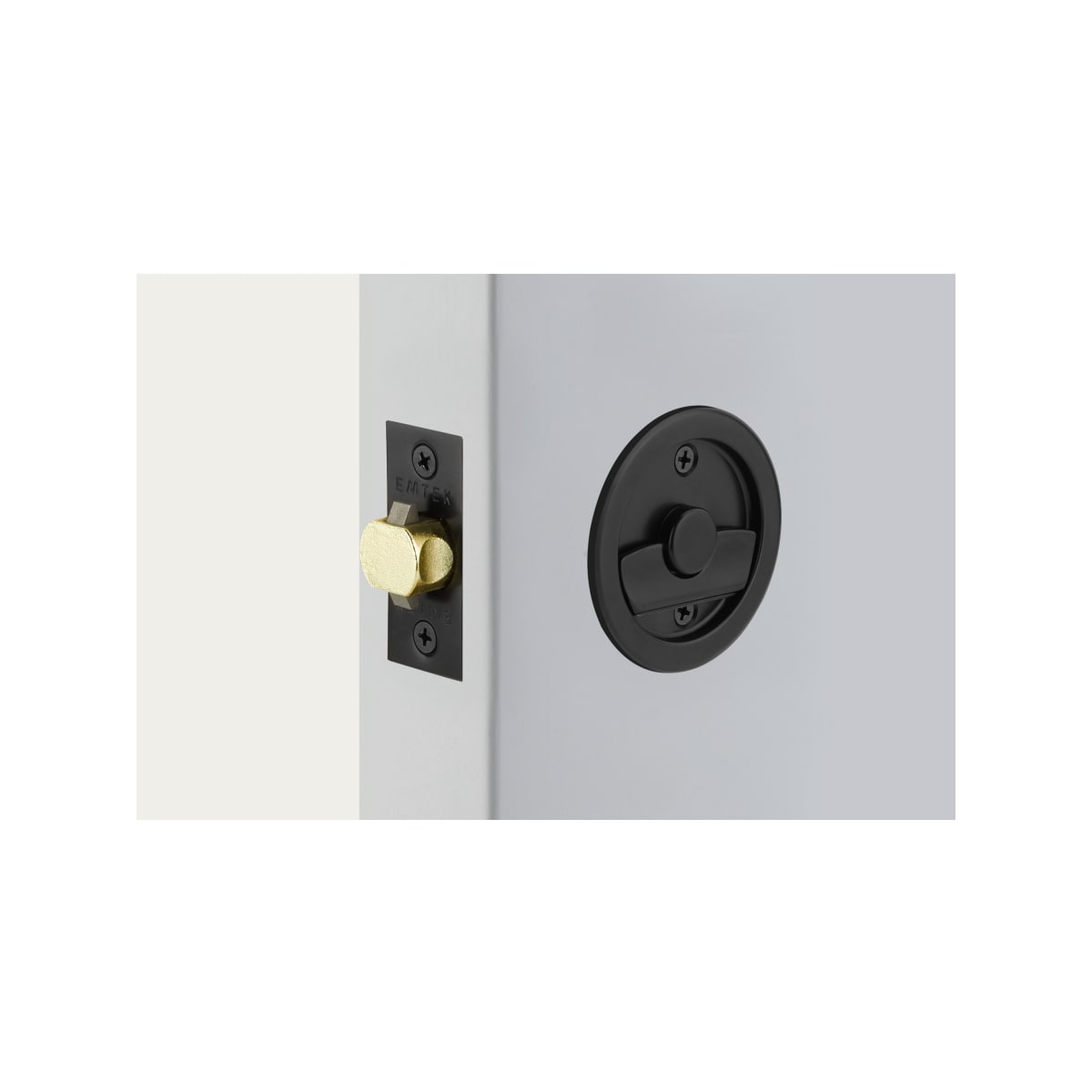 Round Pocket Door Tubular Locks | Emtek