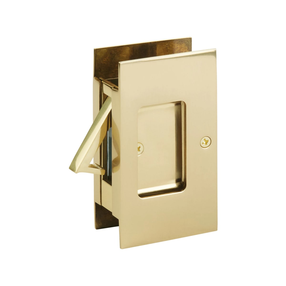 Modern Rectangular Pocket Door Lock | Emtek
