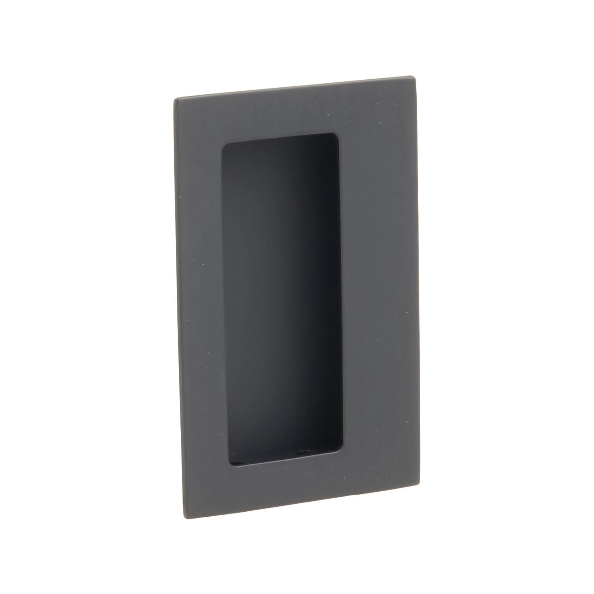 Brass Rectangular Flush Pull with Offset Pocket | Emtek