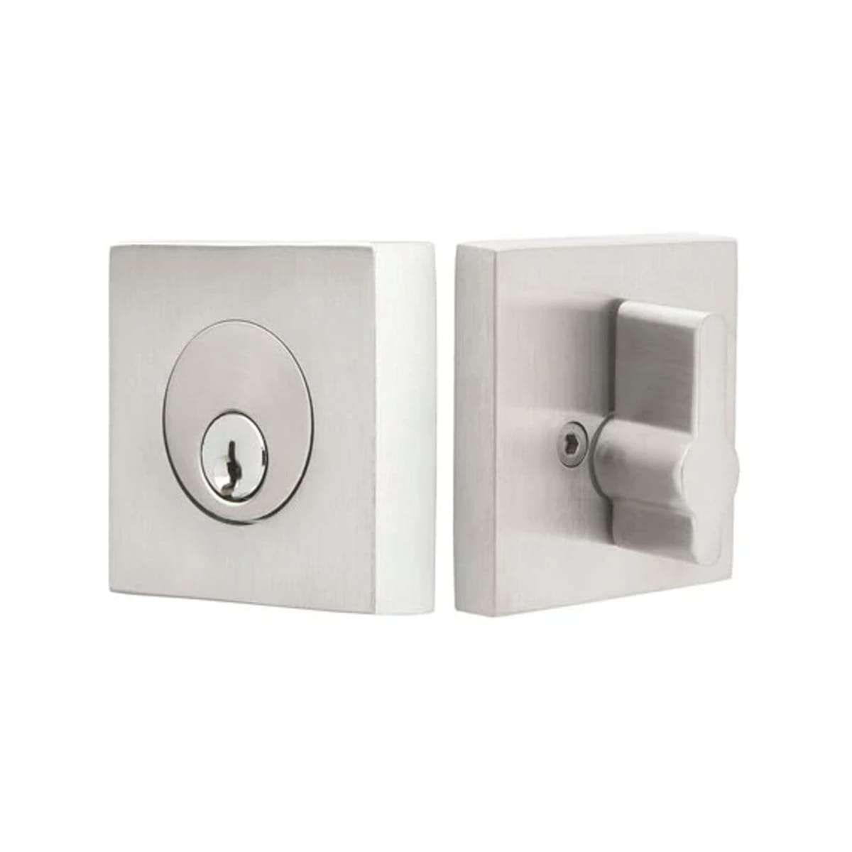 Stainless Steel Square Keyed Deadbolt | Emtek