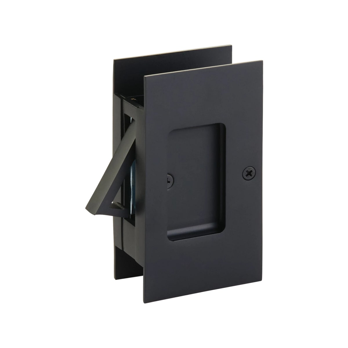 Modern Rectangular Pocket Door Lock | Emtek