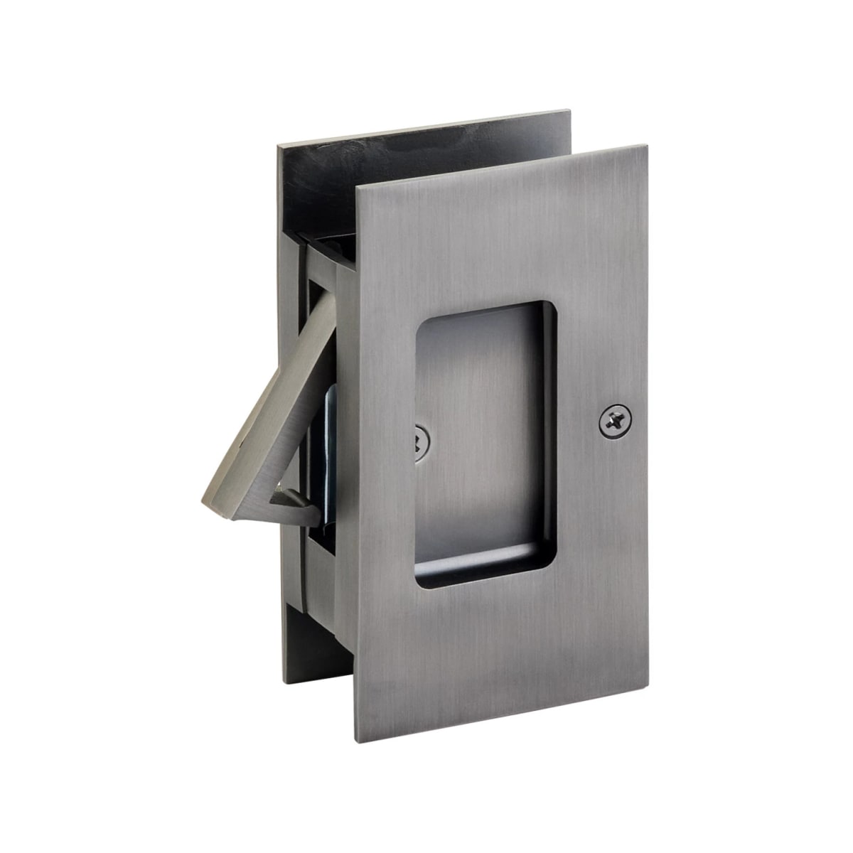 Modern Rectangular Pocket Door Lock | Emtek