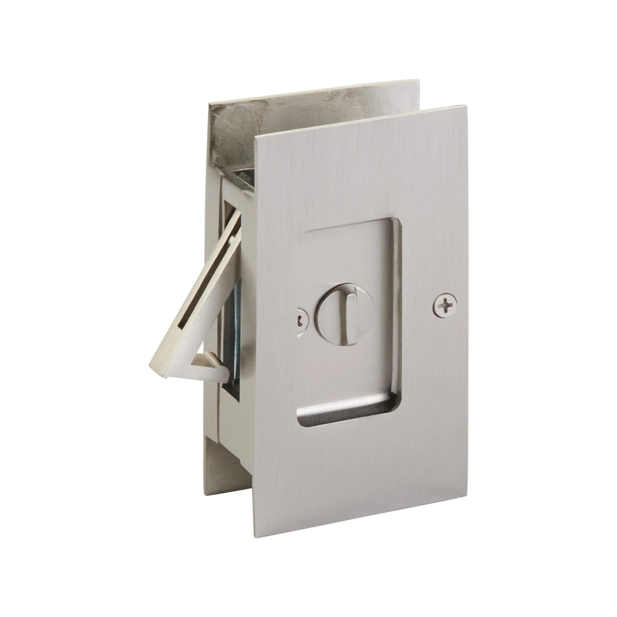 Modern Rectangular Pocket Door Lock | Emtek