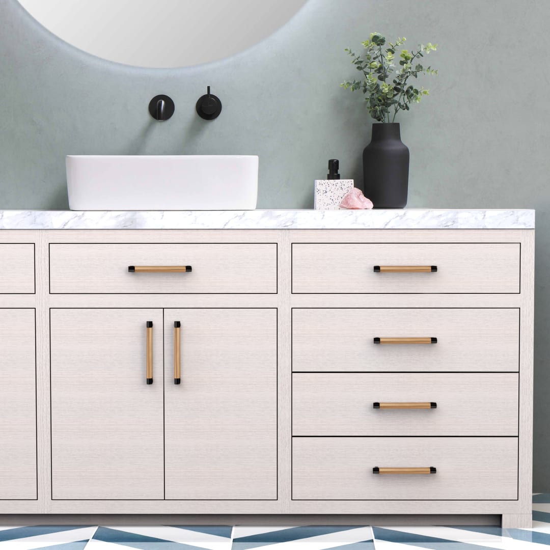 Select Rectangular Knurled Cabinet Pull | Emtek