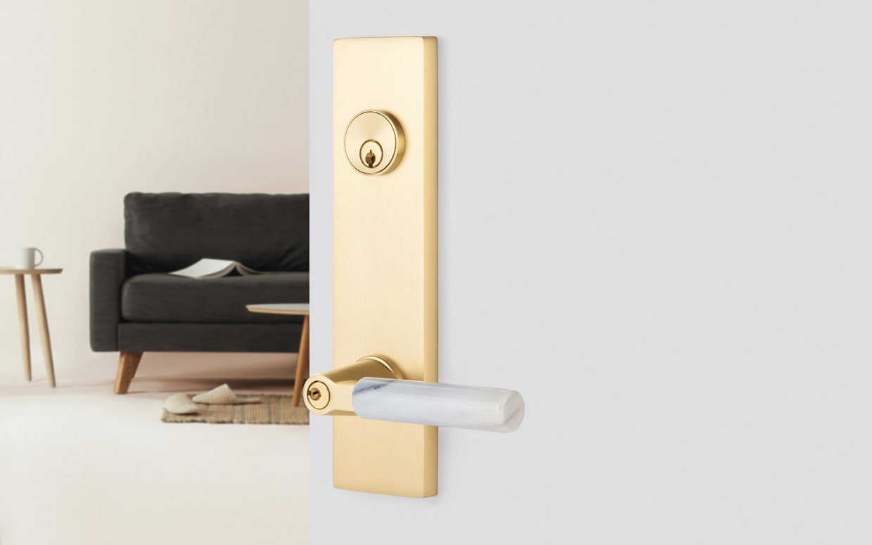 Modern Rectangular Two Point Lock | Emtek