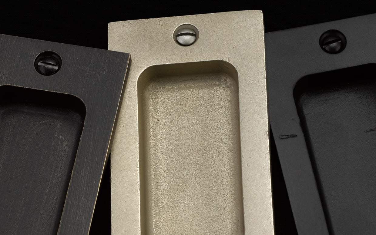 Rustic Modern Rectangular Flush Pull | Emtek