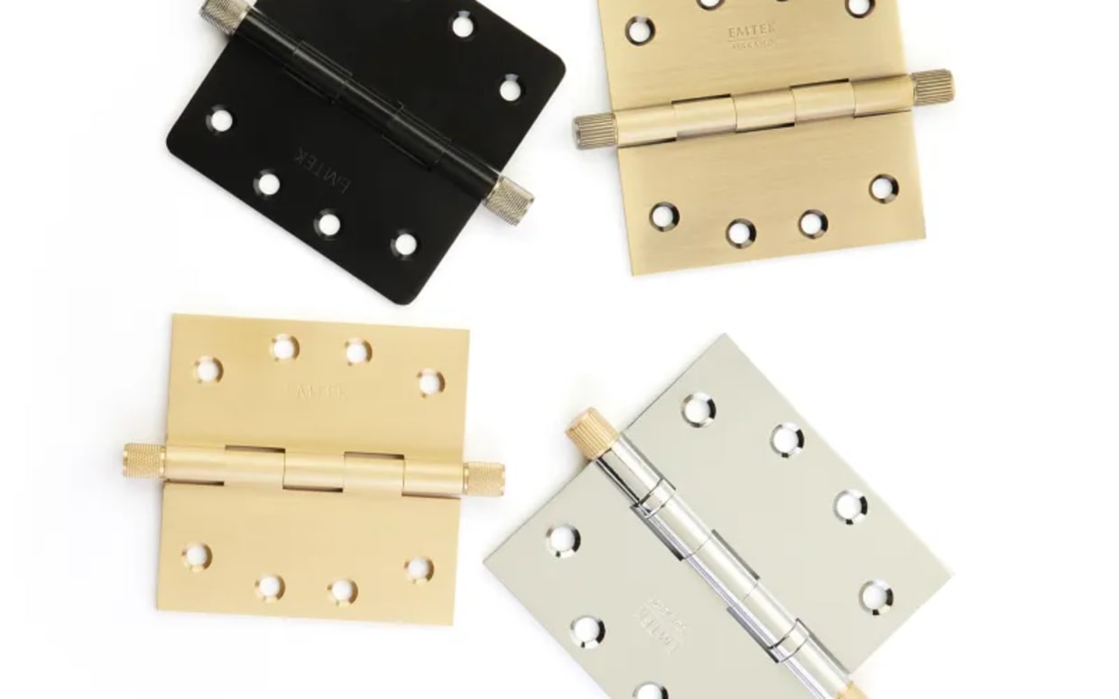 Select Straight Knurled Hinge Tips | Emtek Select Straight Knurled Hinge Tips | Emtek