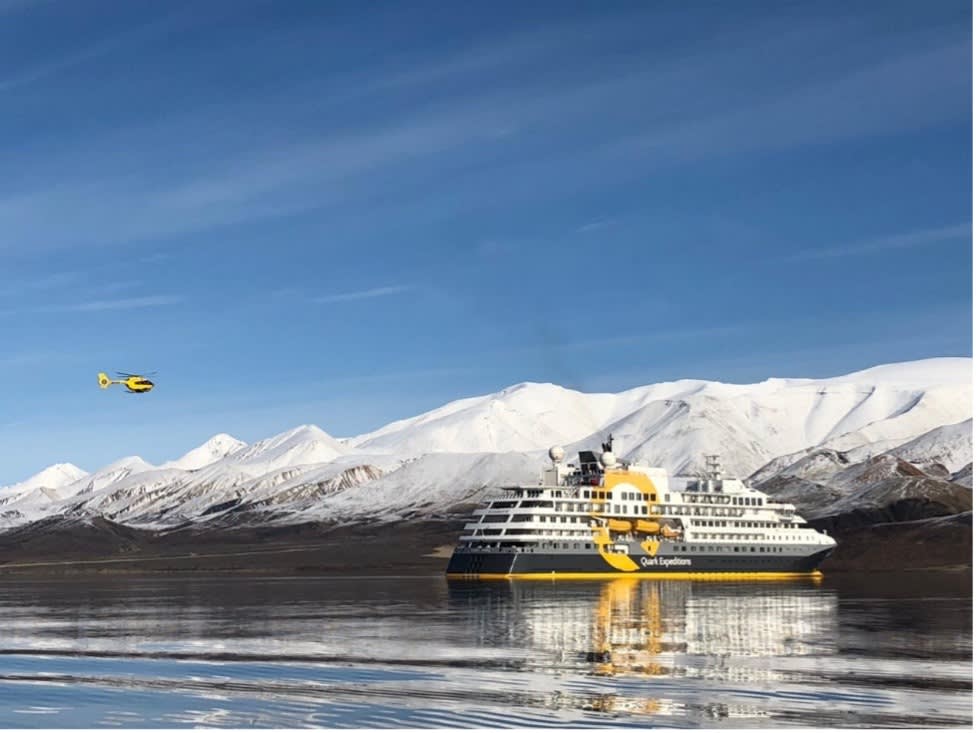 The Ultramarine Soars Above Axel Heiberg Island as Quark Expeditions ...
