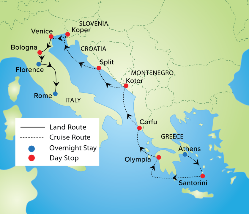 Guided Mainland Greece Santorini Mykonos Tour | YMT Vacations