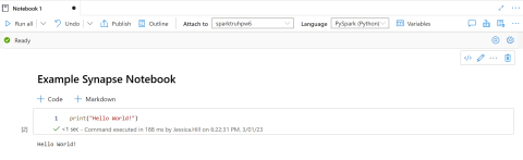 Notebooks in Azure Synapse Analytics | endjin