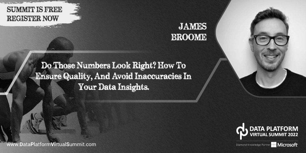 James Broome talks about ensuring data quality at Virtual Data Platform ...