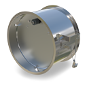 BDR-F Barometric Draft Regulator is a single acting draft control damper