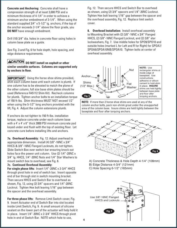 How Thick Should Concrete Be For 2 Post Lift At Katie Mueller Blog
