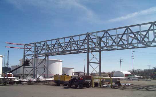 overhead sign support angle top and bottom chord - Structural ...