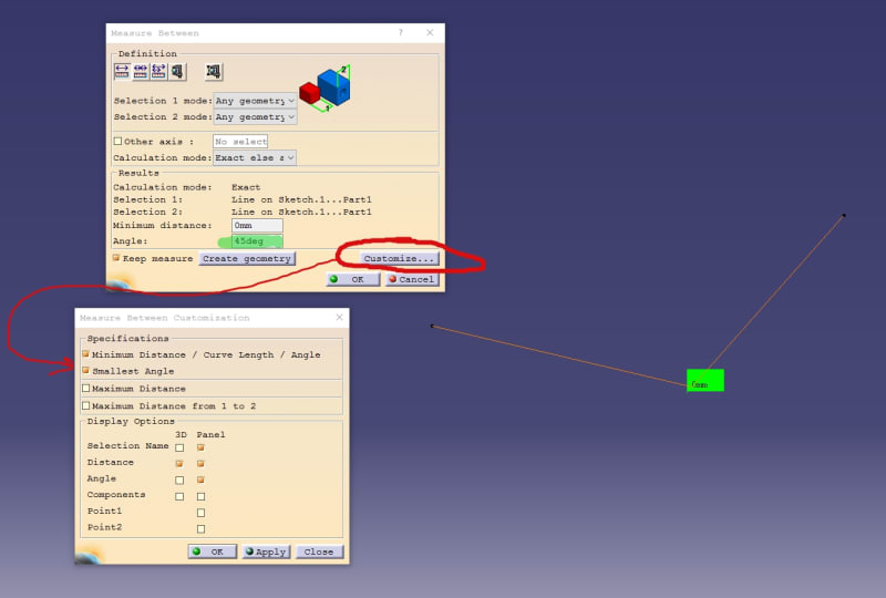 Catia angle measurement | Eng-Tips