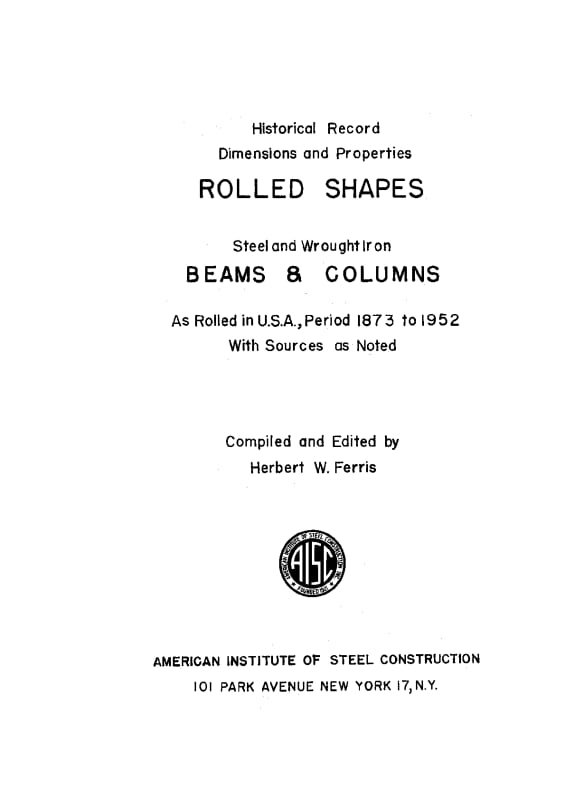 AISC Historical Shapes | Eng-Tips