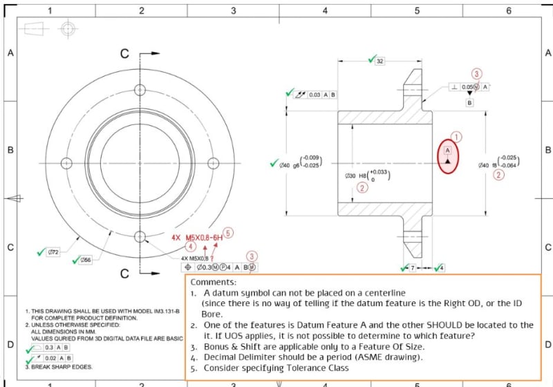 Value Of Secondary B In The Circular Runout Drafting Standards GD T