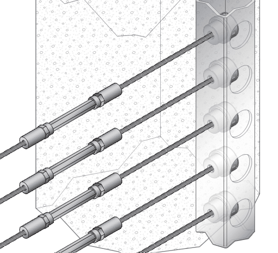 Barrier Cable Attachement to face of steel column flange | Eng-Tips