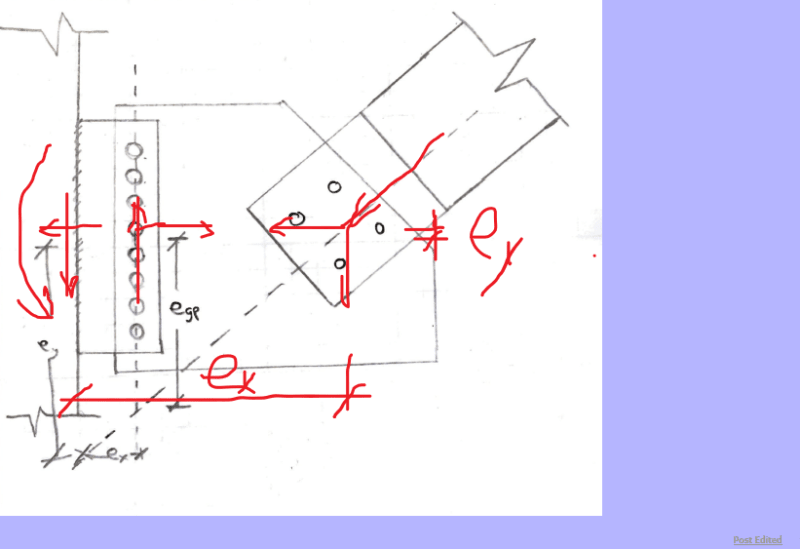 Required Moment in Single Plate Connection - One Sided Vertical Brace ...
