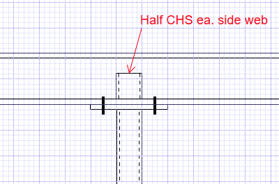 How is a simply supported connection detailed between a beam and a post ...