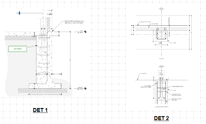 Combination cantilever retaining wall and column footing | Eng-Tips