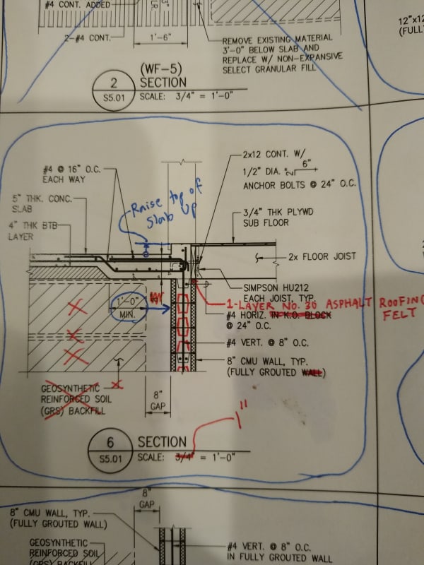 Slab on Grade to Wood Joist Transition for Custom Home | Eng-Tips