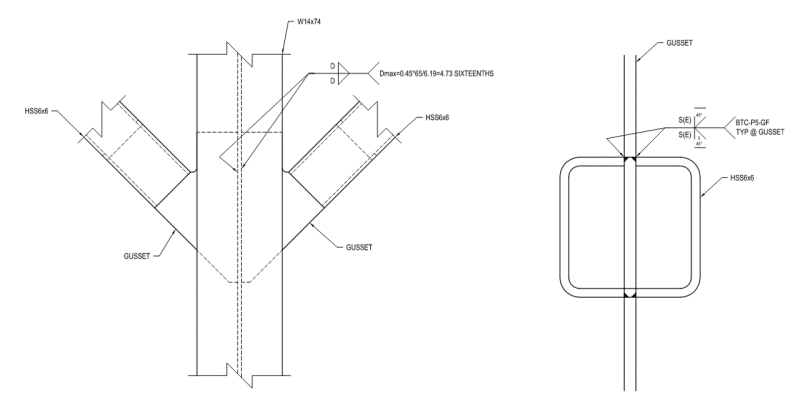 HSS Brace To WF Col Web Weld Acess - Structural engineering general ...