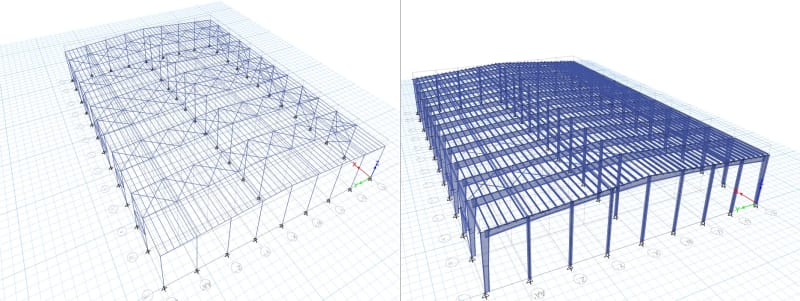 portal frame gable end wind load analysis | Eng-Tips