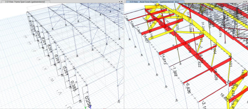 portal frame gable end wind load analysis | Page 2 | Eng-Tips