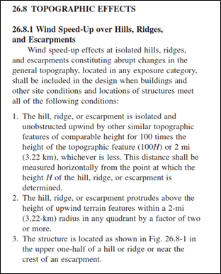 Wind topographic Effect and Wind Pressure Confusion | Eng-Tips